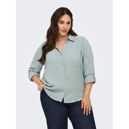 Only Carmakoma Bluse in T&uuml;rkis - 48% | Gr&ouml;&szlig;e 42 | Damen-blusen