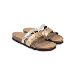 BACKSUN Pantoletten "Luciole" in Gold - 48% | Gr&ouml;&szlig;e 39 | Damen-pantoletten