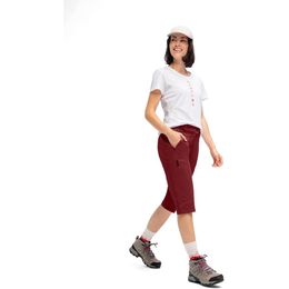 Maier Sports Funktionsshorts "Lulaka" in Bordeaux - 48% | Gr&ouml;&szlig;e 42 | Damen-sporthosen