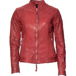 7eleven Lederjacke "Rita" in Rot - 78% | Gr&ouml;&szlig;e 36 | Damenjacken