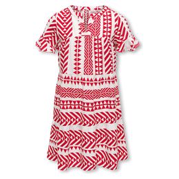 KIDS Only Kleid "Alberte" in Wei&szlig;/ Rot - 33% | Gr&ouml;&szlig;e 152 | Kinderkleider
