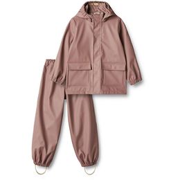 Wheat 2tlg. Regenoutfit "Ola" in Hellbraun - 58% | Gr&ouml;&szlig;e 92 | Kinder-outdoor-jacken
