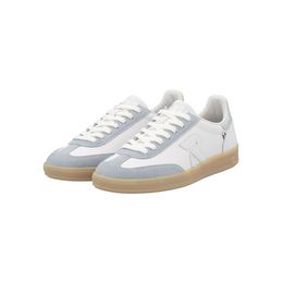 Rieker Leder-Sneakers in Wei&szlig;/ Hellblau - 46% | Gr&ouml;&szlig;e 41 | Damen-sneakers