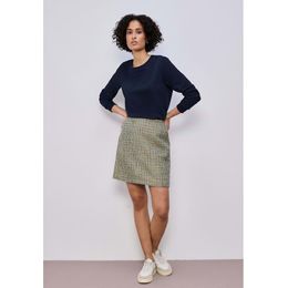 Street One Rock in Beige/ Gelb/ Hellblau - 51% | Gr&ouml;&szlig;e 44 | Damenroecke