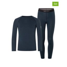 super.natural Funktionsunterw&auml;sche-Set "Tundra175" in Dunkelblau - 55% | Gr&ouml;&szlig;e 104 | Kinder-outdoor-waesche