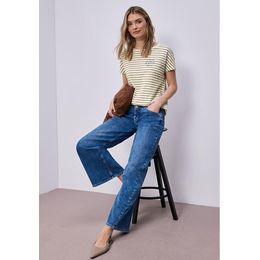 Street One Shirt in Taupe/ Creme - 34% | Gr&ouml;&szlig;e 38 | Damen-tops