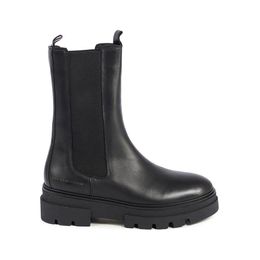 Tommy Hilfiger Shoes Leder-Chelsea-Boots in Schwarz - 62% | Gr&ouml;&szlig;e 37 | Stiefeletten