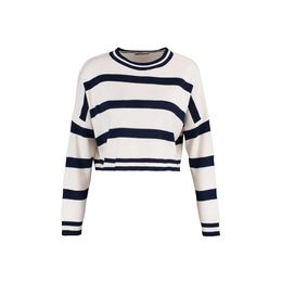 Trendyol Pullover in Wei&szlig;/ Dunkelblau - 46% | Gr&ouml;&szlig;e M | Damen-pullover-cardigans