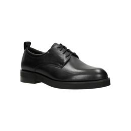 Wojas Leder-Schn&uuml;rschuhe in Schwarz - 42% | Gr&ouml;&szlig;e 39 | Damen-schnuerschuhe