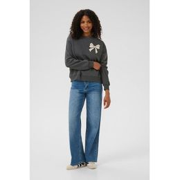 Kaffe Sweatshirt in Anthrazit - 54% | Gr&ouml;&szlig;e M | Damen-sweatshirts-jacken