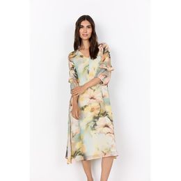 soyaconcept Kleid "Carmen" in Beige/ Mint - 58% | Gr&ouml;&szlig;e XXL | Damen-kleider
