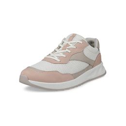 Ecco Leder-Sneakers "Otm" in Rosa/ Wei&szlig;/ Beige - 51% | Gr&ouml;&szlig;e 40 | Damen-sneakers