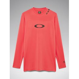 Oakley Fahrradlongsleeve "Free Ride RC" in Orange - 47% | Gr&ouml;&szlig;e L | Herren-sportshirts