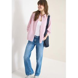 Cecil Bluse in Pink/ Wei&szlig; - 40% | Gr&ouml;&szlig;e XL | Damen-blusen