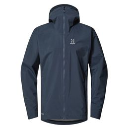 Hagl&ouml;fs Hagl&ouml;fs Funktionsjacke "Korp Proof" in Dunkelblau - 60% | Gr&ouml;&szlig;e XL | Herren-outdoorjacken