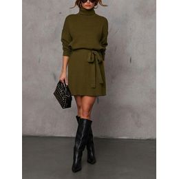Milan Kiss Kleid in Khaki - 75% | Gr&ouml;&szlig;e M | Damen-kleider