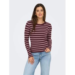 Only Pullover "Louisa" in Bordeaux/ Rosa - 44% | Gr&ouml;&szlig;e S | Damen-pullover-cardigans