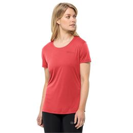 Jack Wolfskin Trainingsshirt "Tech" in Rot - 60% | Gr&ouml;&szlig;e M | Damen-outdoor-tops-shirts