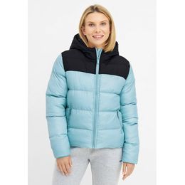 Bench Steppjacke "Kaylee" in T&uuml;rkis/ Schwarz - 79% | Gr&ouml;&szlig;e 38 | Damenjacken