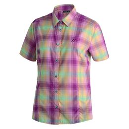 Maier Sports Funktionshemd "Philina" in Gr&uuml;n/ Pink/ Gelb - 43% | Gr&ouml;&szlig;e 40 | Damen-outdoor-tops-shirts