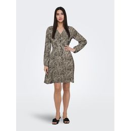 Only Kleid in Beige/ Schwarz - 48% | Gr&ouml;&szlig;e M | Damen-kleider