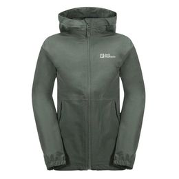 Jack Wolfskin Regenjacke "Stormy Point" in Khaki - 41% | Gr&ouml;&szlig;e 116 | Kinder-outdoor-jacken