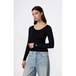 Champion Longsleeve in Schwarz - 46% | Gr&ouml;&szlig;e M | Damen-tops
