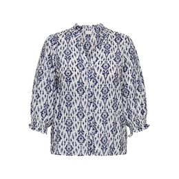 Only Bluse in Wei&szlig;/ Dunkelblau - 39% | Gr&ouml;&szlig;e 42 | Damen-blusen