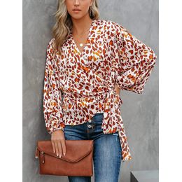 LA Angels Bluse in Wei&szlig;/ Orange - 61% | Gr&ouml;&szlig;e S | Damen-blusen