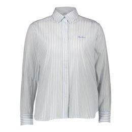 Pepe Jeans Hemd in Hellblau/ Wei&szlig; - 46% | Gr&ouml;&szlig;e S | Damen-blusen