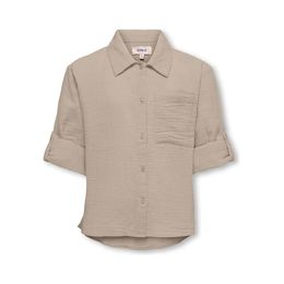 KIDS Only Hemd "Thyra" in Beige - 51% | Gr&ouml;&szlig;e 140 | Kinder-blusen-hemden