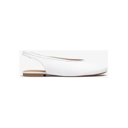 Unisa Leder-Slingballerinas in Wei&szlig; - 66% | Gr&ouml;&szlig;e 37 | Damen-ballerinas