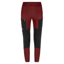 Salewa Trekkingleggings "Puez Dry Responsive" in Bordeaux/ Schwarz - 69% | Gr&ouml;&szlig;e 36 | Damen-sporthosen