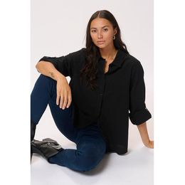 Kaffe Hemd in Schwarz - 42% | Gr&ouml;&szlig;e 40 | Damen-blusen