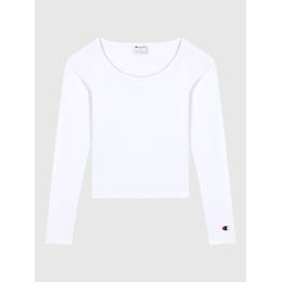 Champion Longsleeve in Wei&szlig; - 46% | Gr&ouml;&szlig;e S | Damen-tops