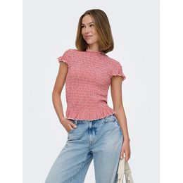Only Bluse in Rot/ Wei&szlig; - 36% | Gr&ouml;&szlig;e L | Damen-blusen