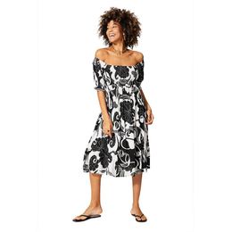 Aller Simplement Kleid in Schwarz/ Wei&szlig; - 67% | Gr&ouml;&szlig;e 38/40 | Damen-kleider