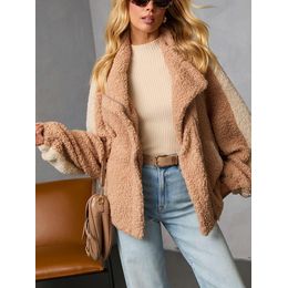 Milan Kiss Fleecejacke in Beige - 76% | Gr&ouml;&szlig;e S | Damenjacken