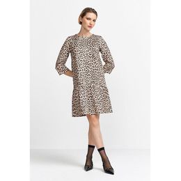Rich & Royal Rich & Royal Kleid in Beige/ Braun - 73% | Gr&ouml;&szlig;e 36 | Damen-kleider