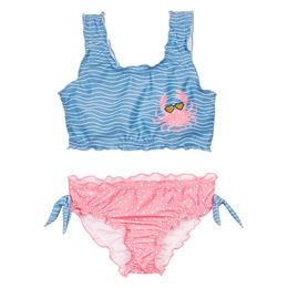 Playshoes Bikini "Krebs" in Hellblau/ Rosa - 48% | Gr&ouml;&szlig;e 110/116 | Kinder-bademode