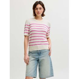 Jack & Jones JJXX Shirt "Layla" in Creme/ Pink - 37% | Gr&ouml;&szlig;e XL | Damen-tops