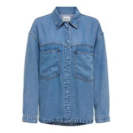 Only Hemdjacke in Blau - 48% | Gr&ouml;&szlig;e S | Damenjacken