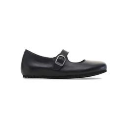 Birkenstock Leder-Ballerinas "Santa Clarit" in Schwarz - 25% | Gr&ouml;&szlig;e 38 | Damen-ballerinas