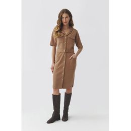 TATUUM Kleid in Hellbraun - 54% | Gr&ouml;&szlig;e XL | Damen-kleider