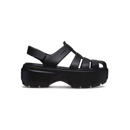Crocs Sandaletten "Stomp Fisherman" in Schwarz - 41% | Damen-sandalen