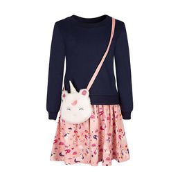 happy girls by Eisend 2tlg. Outfit in Dunkelblau/ Rosa - 49% | Gr&ouml;&szlig;e 140 | Kinderkleider