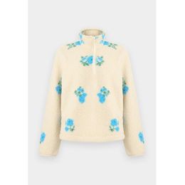 Jack & Jones JJXX Fleecepullover "Vera" in Creme/ Hellblau - 58% | Gr&ouml;&szlig;e XS | Damenpullover