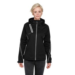 Erima Softshelljacke "Function" in Schwarz - 60% | Gr&ouml;&szlig;e 38 | Damen-outdoorjacken