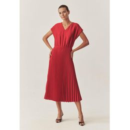TATUUM Plisseekleid "Teli" in Rot - 44% | Gr&ouml;&szlig;e 40 | Damen-kleider