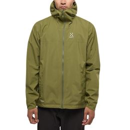 Hagl&ouml;fs Hagl&ouml;fs Funktionsjacke "Korp Proof" in Khaki - 60% | Gr&ouml;&szlig;e M | Herren-outdoorjacken